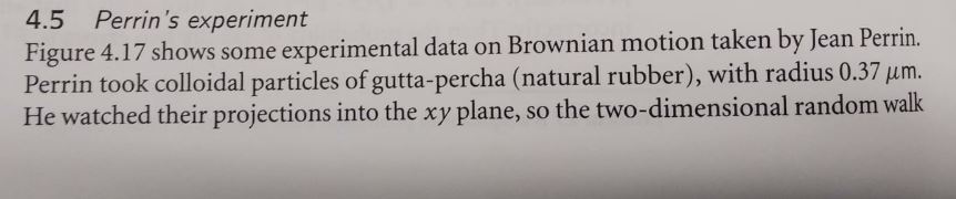 Perrin's experiment Figure 4.17 shows some | Chegg.com