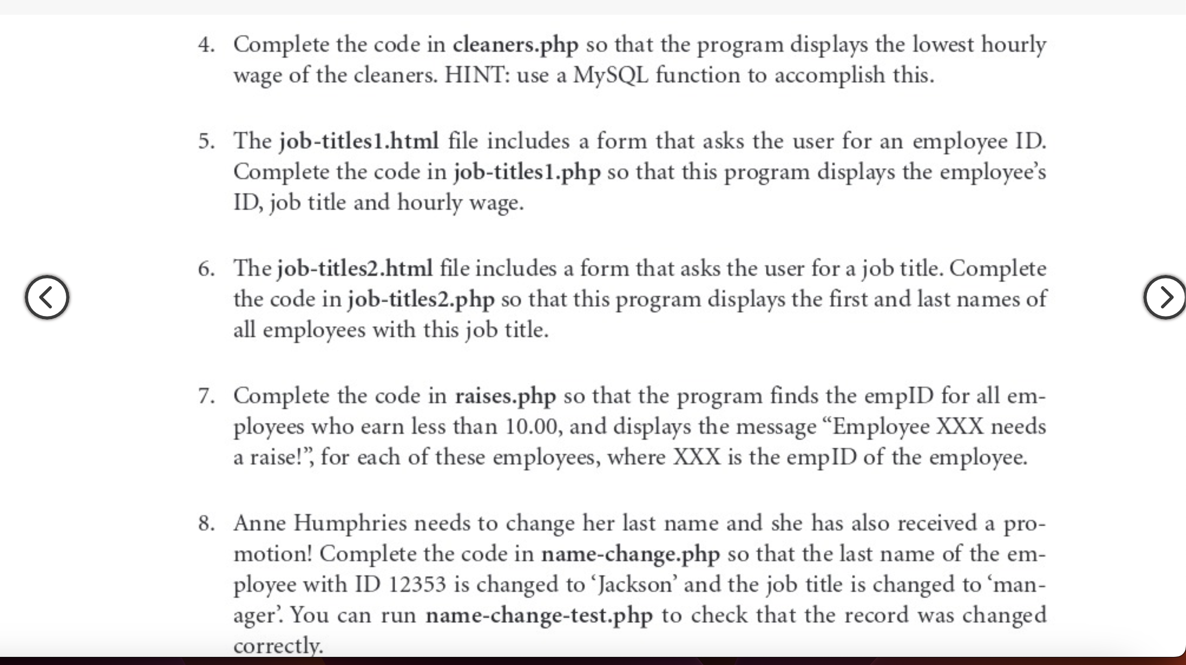 Solved 8. Anne Humphries needs to change her last name and | Chegg.com