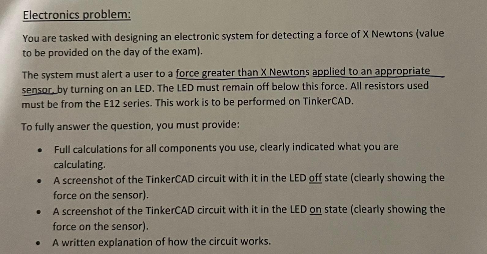 Electronics problem: You are tasked with designing an | Chegg.com