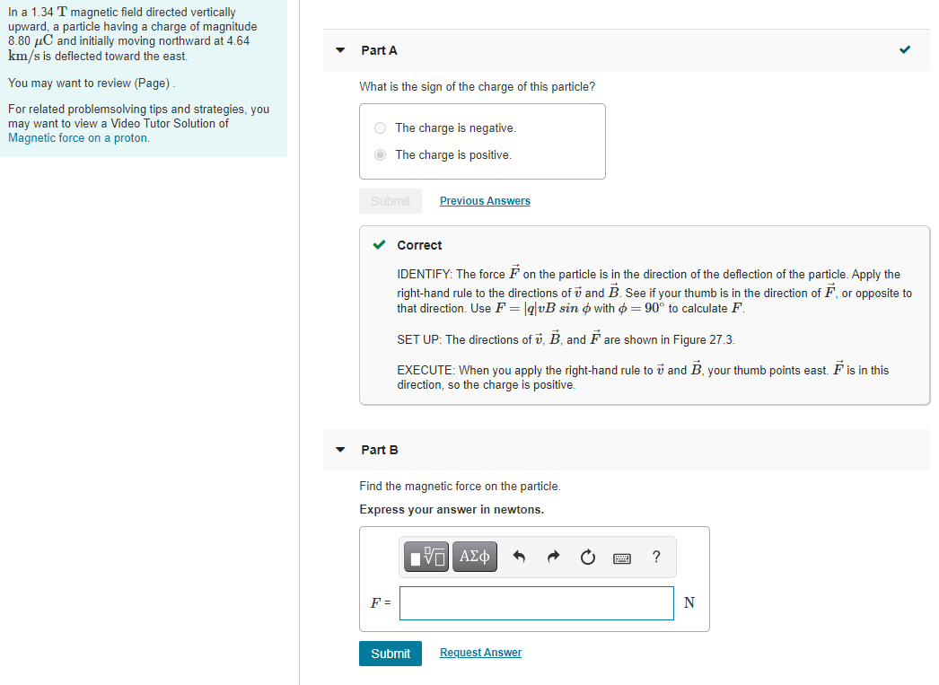 Solved In a 1.34 T magnetic field directed vertically | Chegg.com