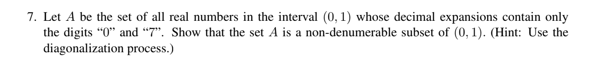 Solved - Every denumerable set is countable, but not every | Chegg.com