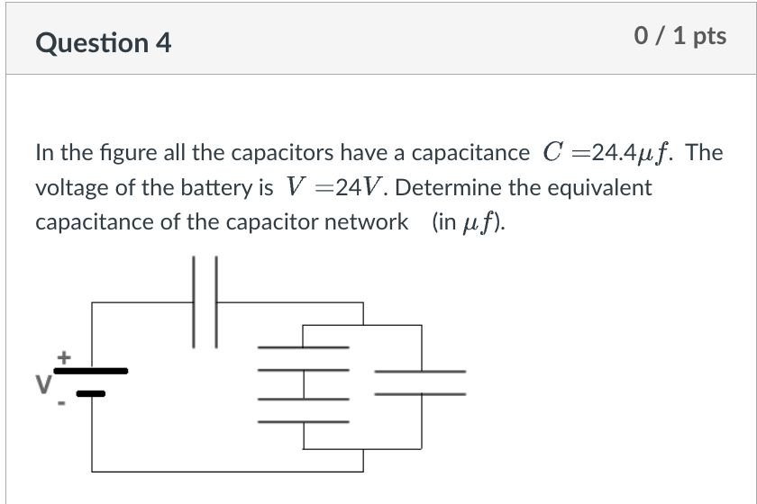 Solved In the figure all the capacitors have a capacitance | Chegg.com