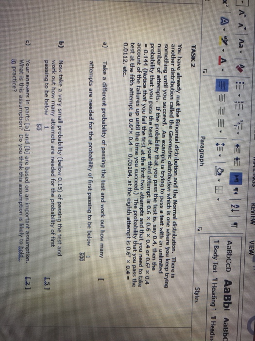 Solved AaBbCcD AaBbl AaBbo 1 Body Text T Heading 1 1 Headin | Chegg.com