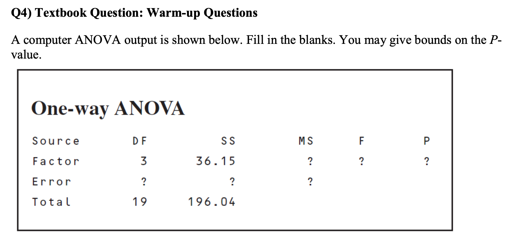 Q4) ﻿Textbook Question: Warm-up QuestionsA computer | Chegg.com