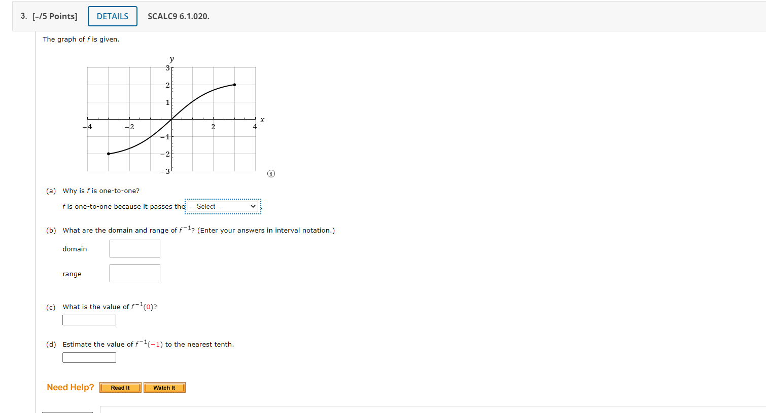 Solved 3. [-15 Points] DETAILS SCALC9 6.1.020. The graph of | Chegg.com