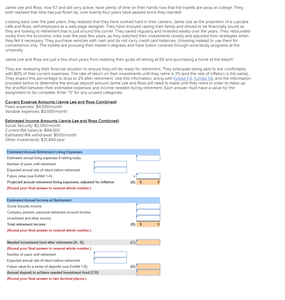 Solved Jamie Lee and Ross, now 57 and still very active, | Chegg.com