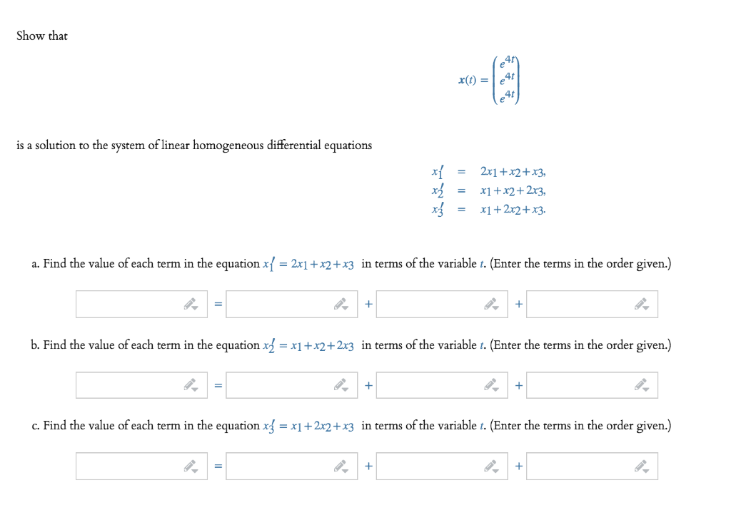 Solved Show that €41 X(t) = 41 is a solution to the system | Chegg.com