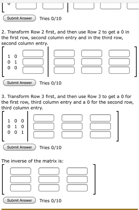 Solved Find the inverse using an augmented matrix. -5 -1 2 1 | Chegg.com