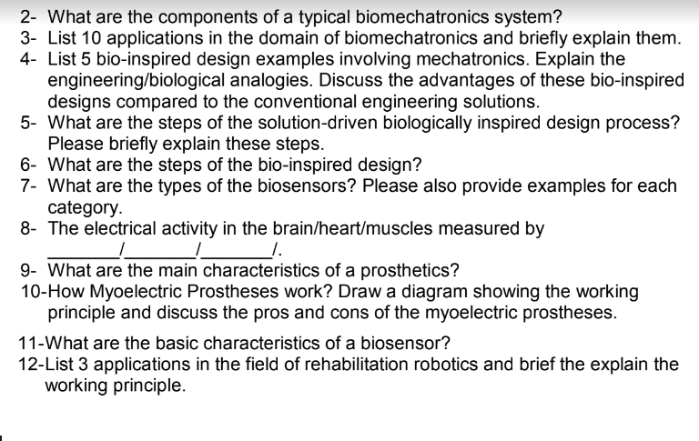 Solved 2- What are the components of a typical | Chegg.com