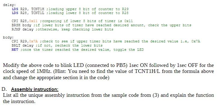 The following question is about timers in | Chegg.com