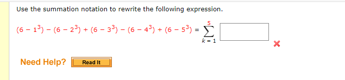 Solved Use the summation notation to rewrite the following | Chegg.com