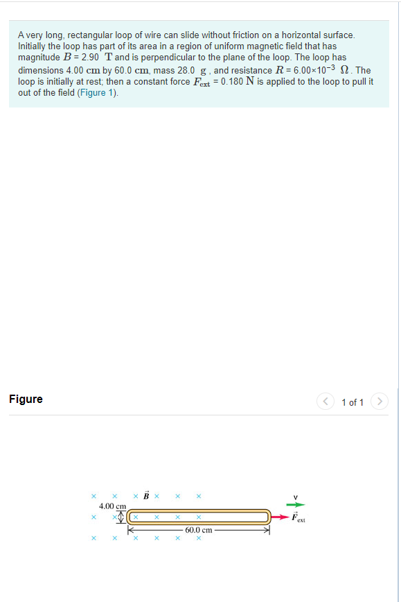 Solved A very long, rectangular loop of wire can slide | Chegg.com