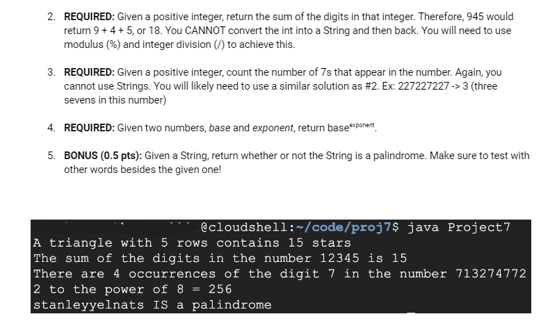Solved Intro to Java Project 5: Recursion Background | Chegg.com
