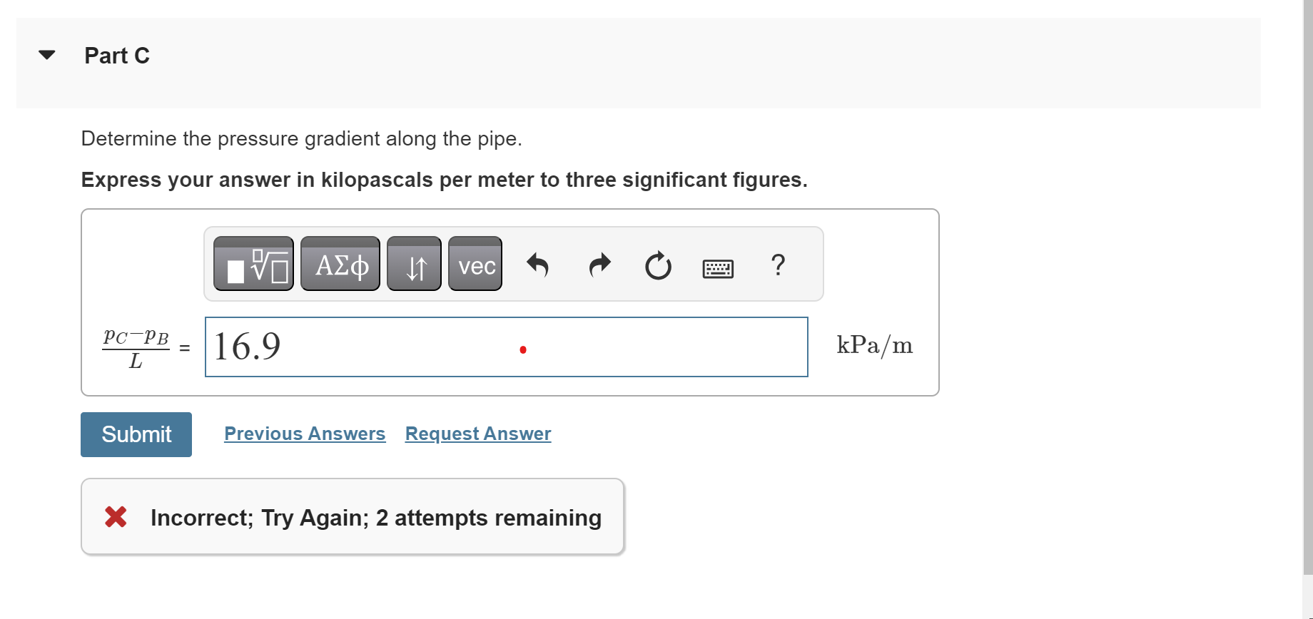 Solved Glycerin at a temperature of 20∘C drains from the | Chegg.com