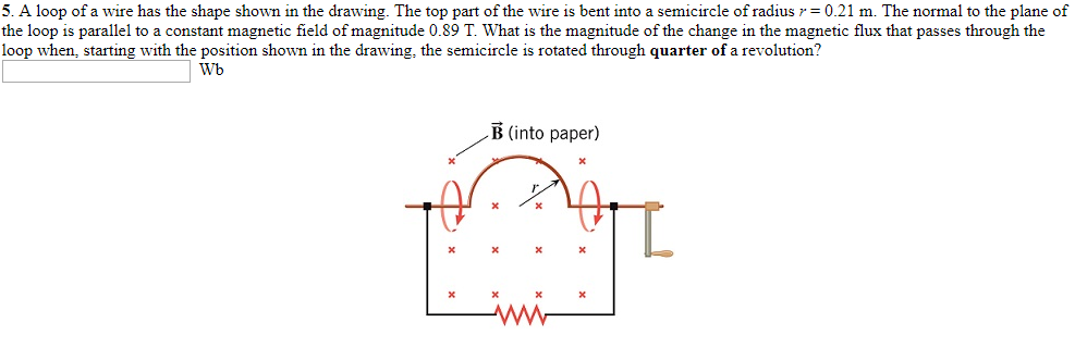 Solved A loop of a wire has the shape shown in the drawing. | Chegg.com