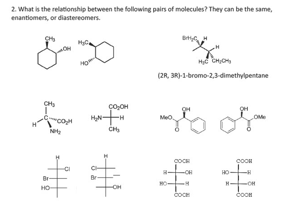 Solved What is the relationship between the following pairs | Chegg.com