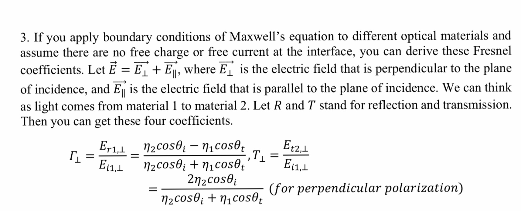 Solved 3. If you apply boundary conditions of Maxwell's | Chegg.com