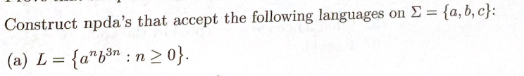 Solved Construct npda's that accept the following languages | Chegg.com