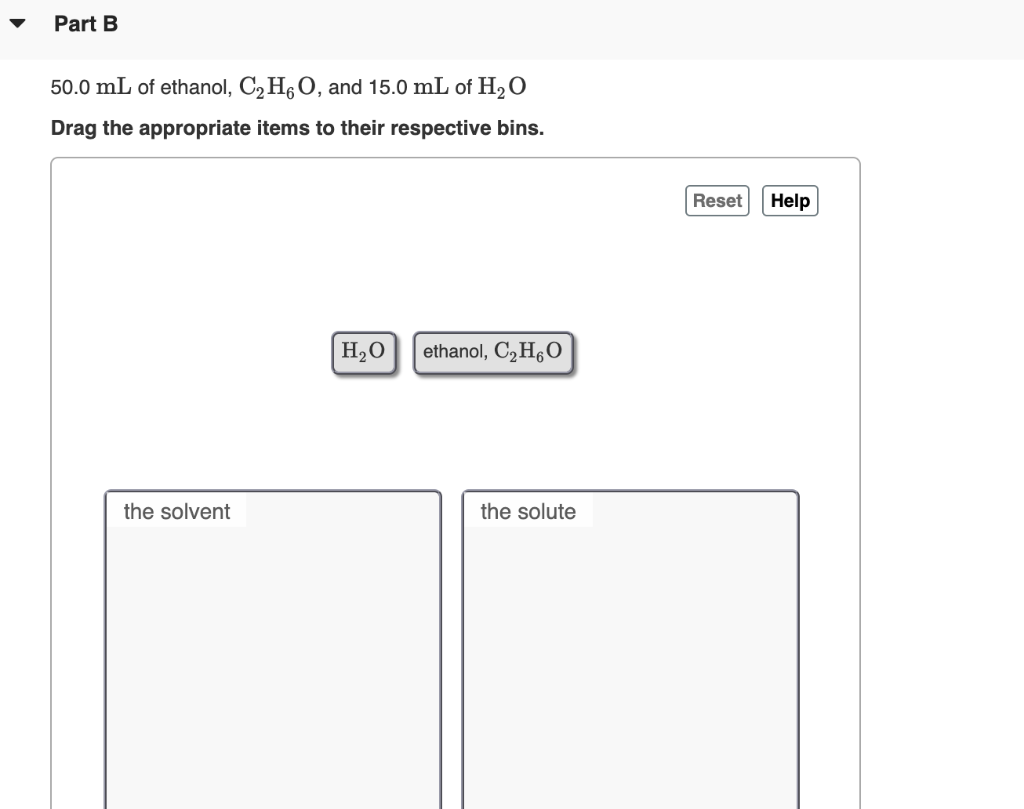 Solved Identify the solute and the solvent in each solution | Chegg.com
