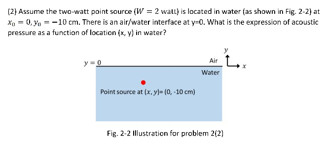 Solved 2. (1) Assume there is a two-watt point source (W = 2 | Chegg.com