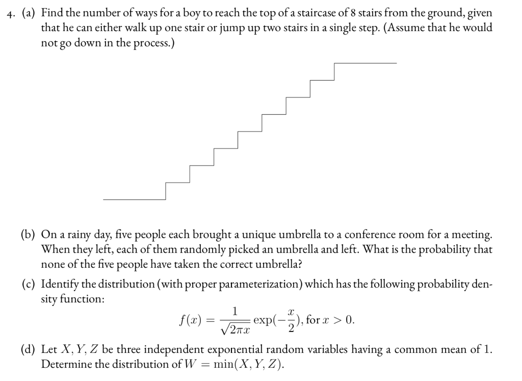 4. (a) Find the number of ways for a boy to reach the | Chegg.com