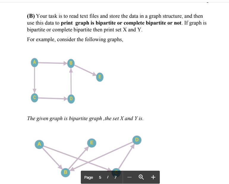 Solved (B) Your task is to read text files and store the | Chegg.com