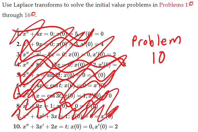 Solved Use Laplace transforms to solve the initial value | Chegg.com Solved Use Laplace transforms to solve the initial value | Chegg.com