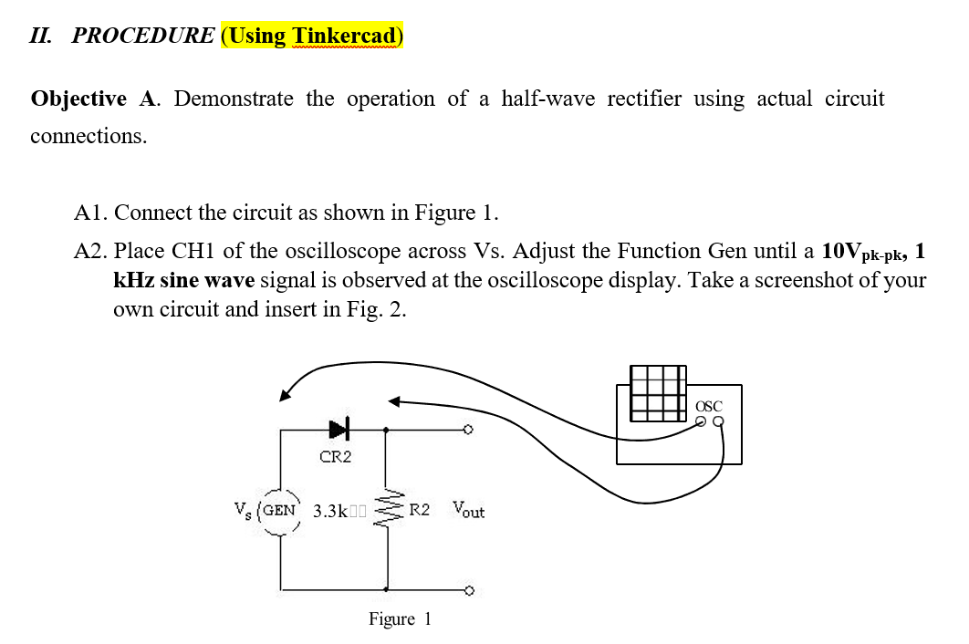 Solved II. PROCEDURE (Using Tinkercad) Objective A. | Chegg.com