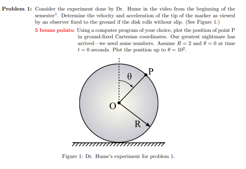 Solved Problem 5: Re-solve problem 1 for any arbitrary | Chegg.com