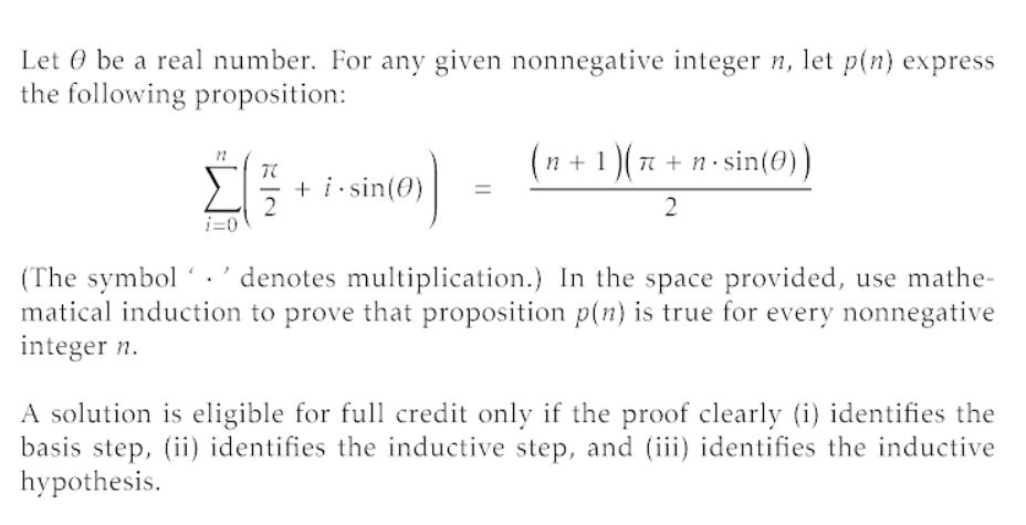 Solved Let ( be a real number. For any given nonnegative | Chegg.com