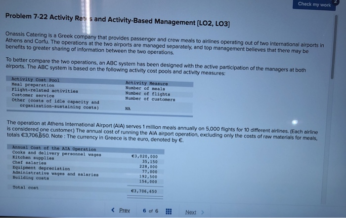 Solved Check my work Problem 7-22 Activity Ras s and | Chegg.com