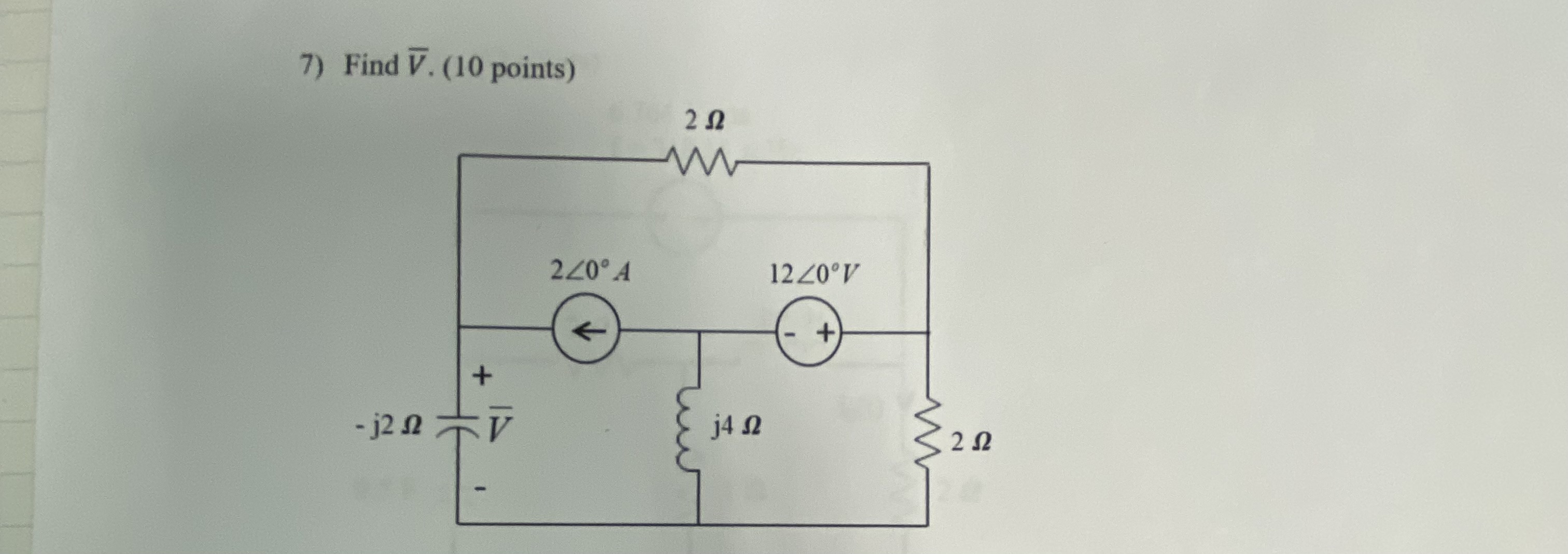 Solved 7) Find Vˉ. (10 points) | Chegg.com