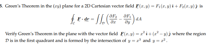 Solved Green's Theorem in the ( (xy) plane for a 2D | Chegg.com