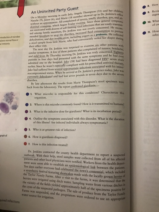 Solved 8. How An Uninvited Party Guest On a Monday morning | Chegg.com