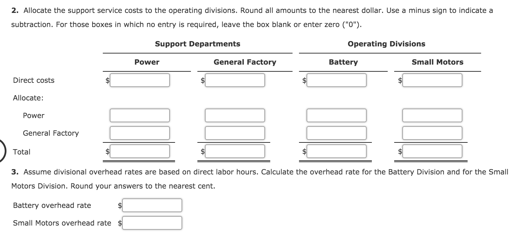 Solved (Appendix 4B) Direct Method of Support Department | Chegg.com