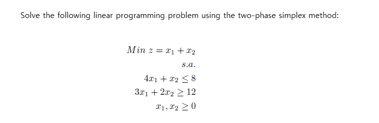 Solved Solve the following linear programming problem using | Chegg.com