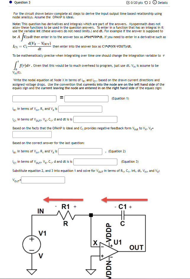 Solved For the circuit shown below complete all steps to | Chegg.com
