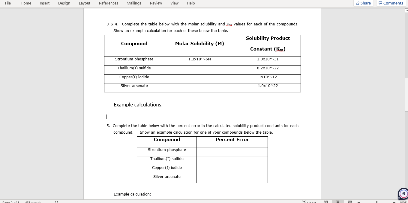 Solved File Home Insert Design Layout References Mailings | Chegg.com