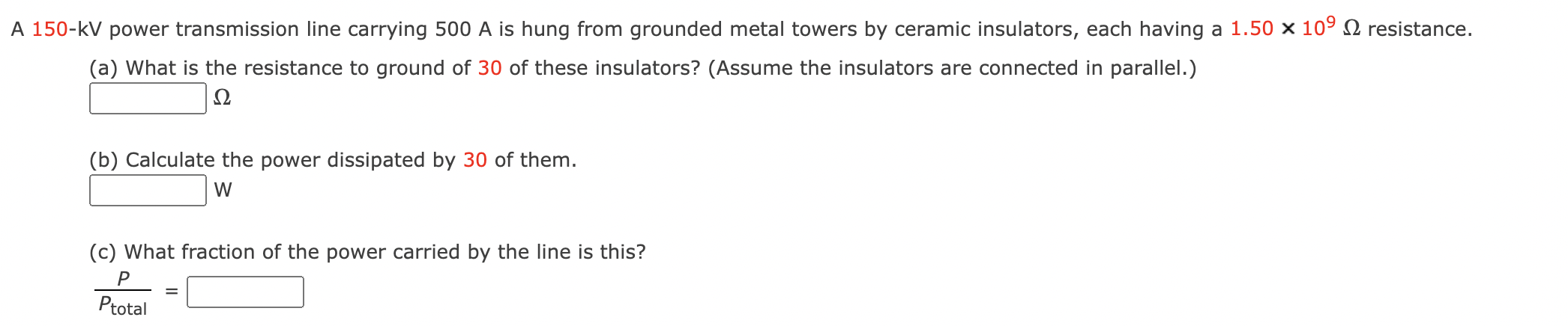 Solved 150−kV power transmission line carrying 500 A is hung | Chegg.com