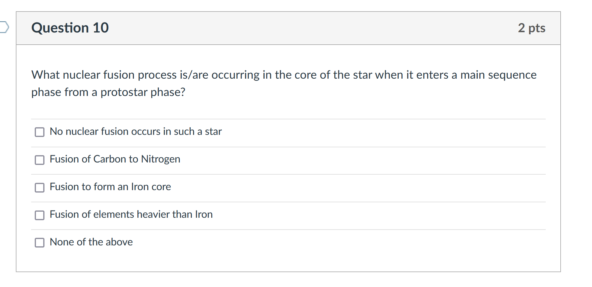 Solved What nuclear fusion process is/are occurring in the | Chegg.com