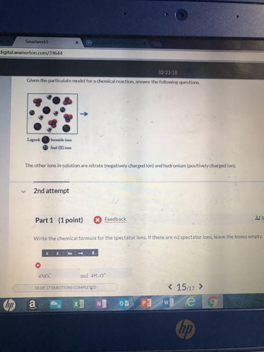 Solved digital. 02/23/18 Given the particulate model for a | Chegg.com