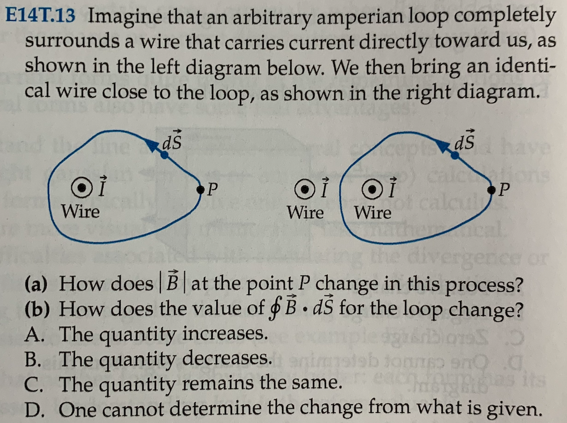 Solved E14T.13 Imagine that an arbitrary amperian loop | Chegg.com