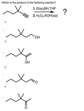 Solved Which is the product of the following reaction? 1. | Chegg.com