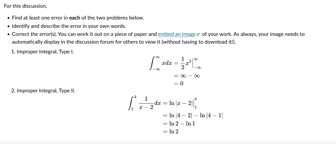 Solved For this discussion, - Find at least one error in | Chegg.com