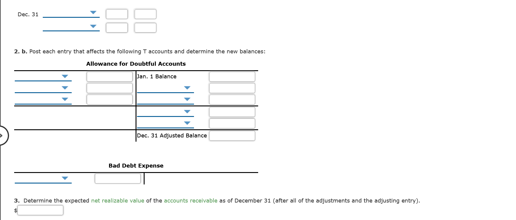 Solved Allowance method entries The following transactions | Chegg.com
