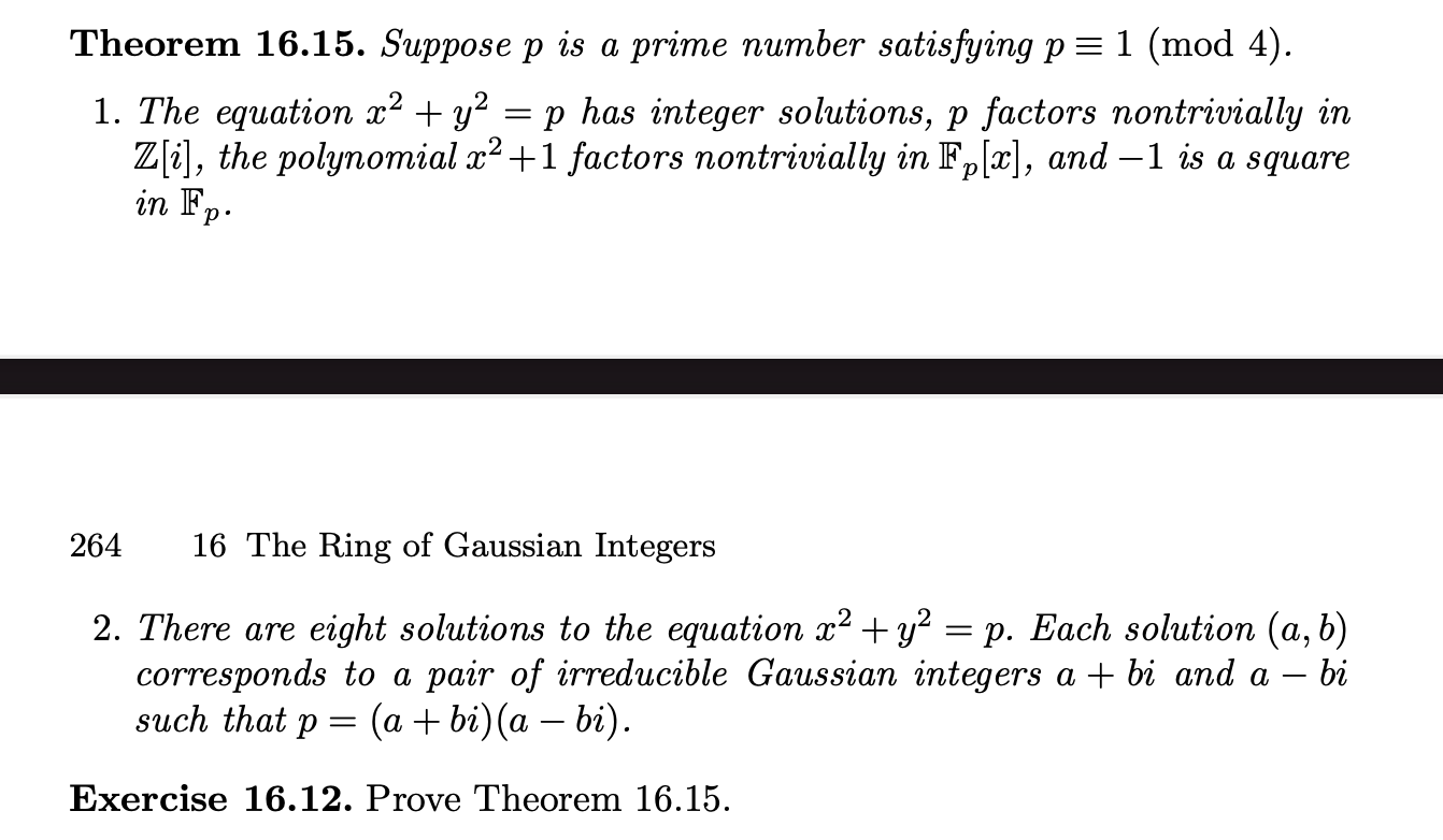 Solved Theorem 16.15. Suppose p is a prime number satisfying | Chegg.com