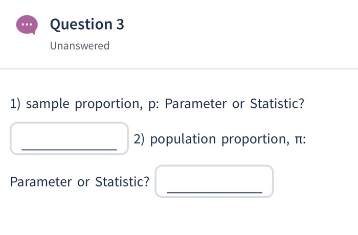 Solved Question 3 Unanswered 1) sample proportion, p: | Chegg.com