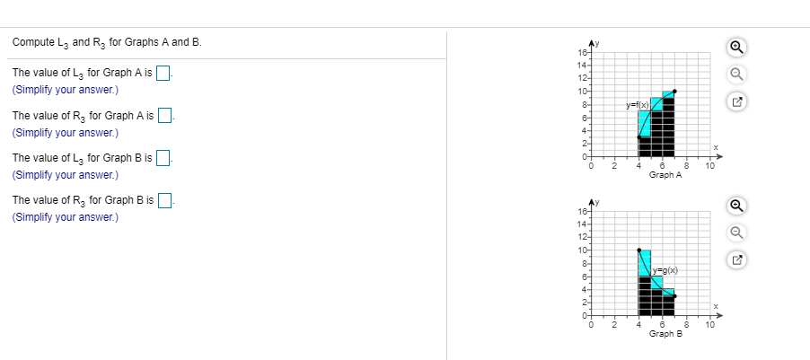 Solved Compute L3 and R3 for Graphs A and B The value of L3 | Chegg.com