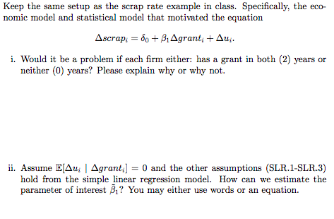 Keep the same setup as the scrap rate example in | Chegg.com
