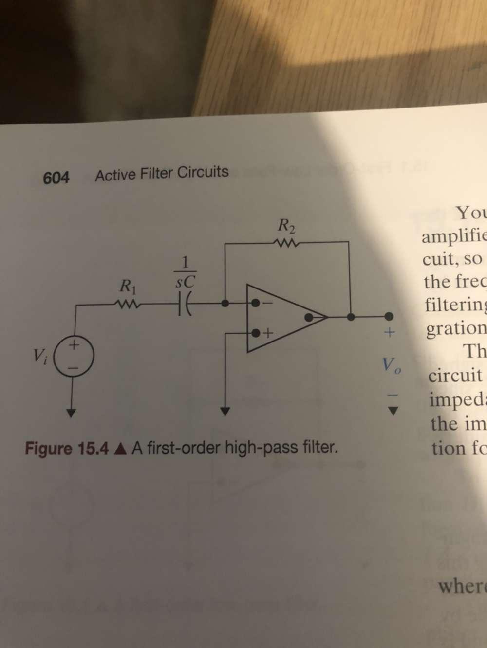 Solved 638 Active Filter Circuits Figure P15.7 ozbitnih C₂ | Chegg.com